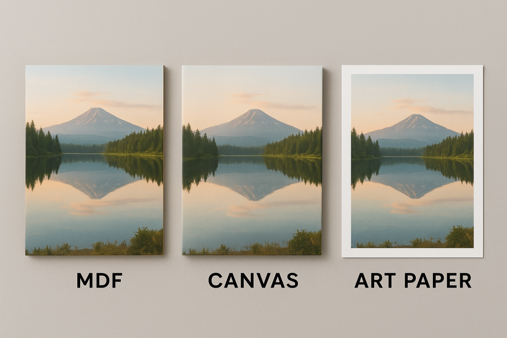 Cetak Foto Premium: Bedanya MDF, Canvas, dan Art Paper Itu Apa ...